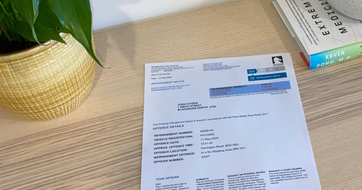 Request a Fine Payment Arrangement | Whitehorse City Council